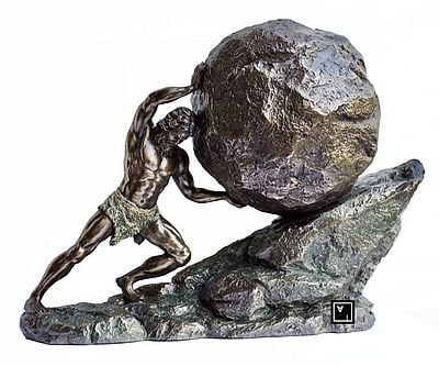 Sisyphus Statue